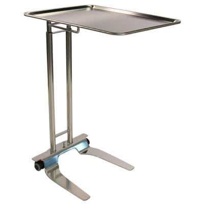 Stainless steel Mayo table - P-1065-SS - Pedigo - height-adjustable