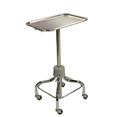 Stainless steel instrument table - P-65 - Pedigo - height-adjustable