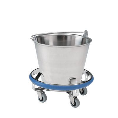 Trolley-mounted surgical basin stand - P-1020-SS - Pedigo - stainless steel