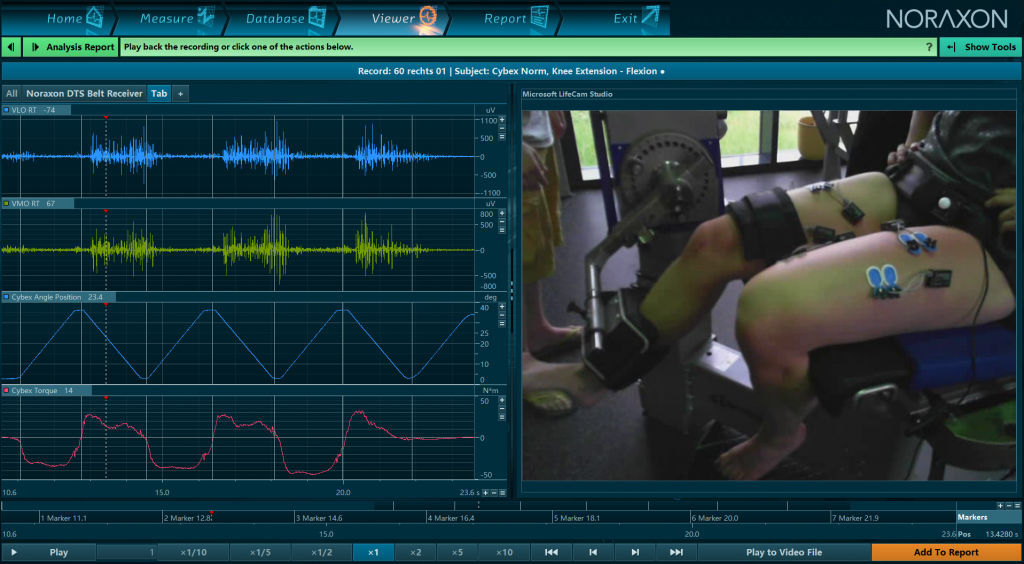 Analysis software module - myoANALOG™ - NORAXON - for electrophysiology