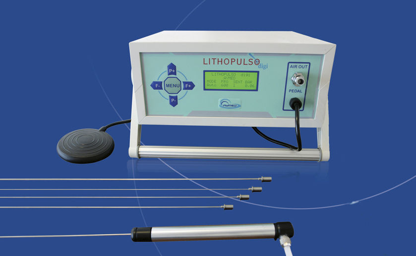 Intracorporeal lithotripter - LITHOPULSO DIGI - Aymed - table