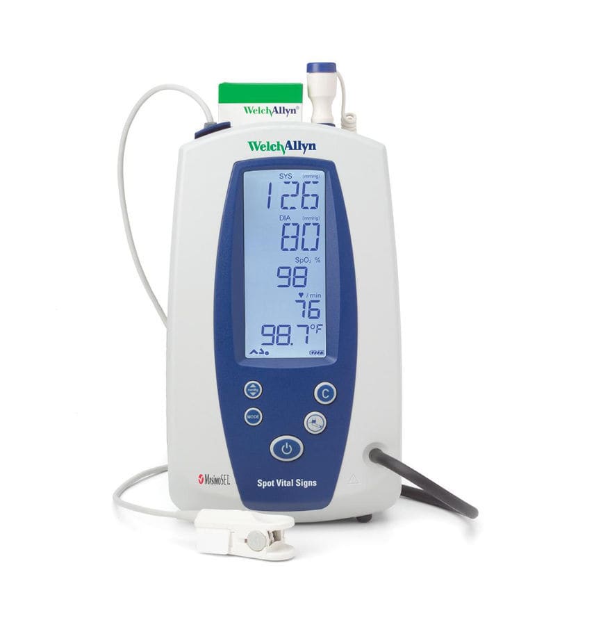 Portable vital signs monitor - 4200B - Welch Allyn - trolley-mounted ...