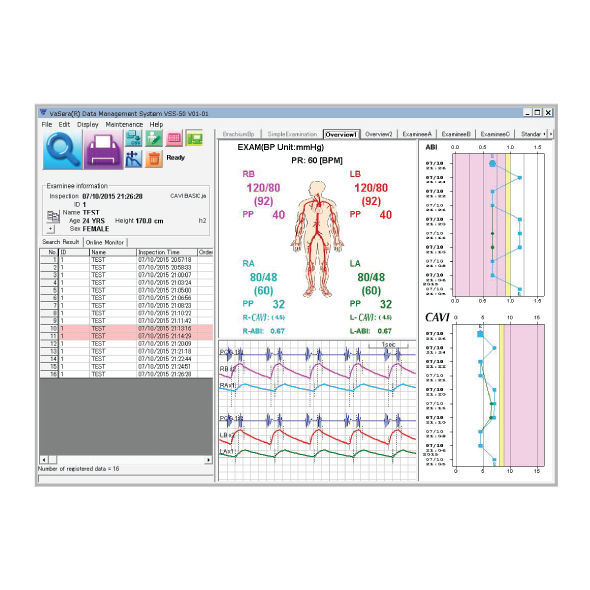 Vascular examination software - VSS-50 - Fukuda Denshi - data ...