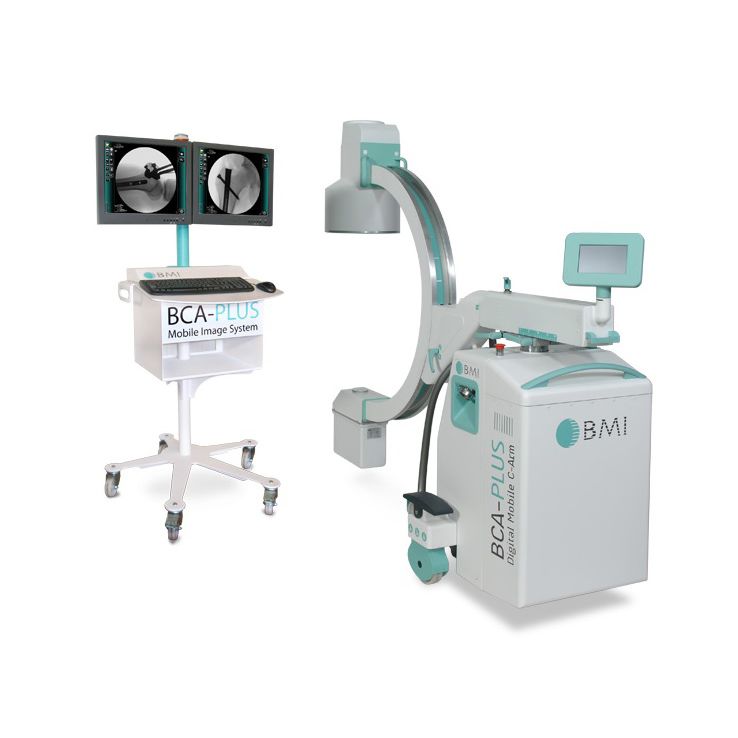 Mobile C-arm - BCA-PLUS - BMI Biomedical International - with video column