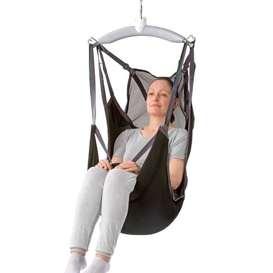 Patient lift sling - Sit-On Comfort High - Guldmann - with head support