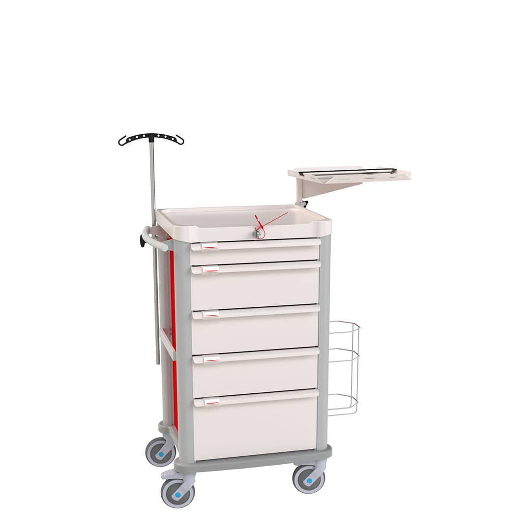 Hospital trolley - 1005.11 E01 - VILLARD MÉDICAL - emergency / plastic ...