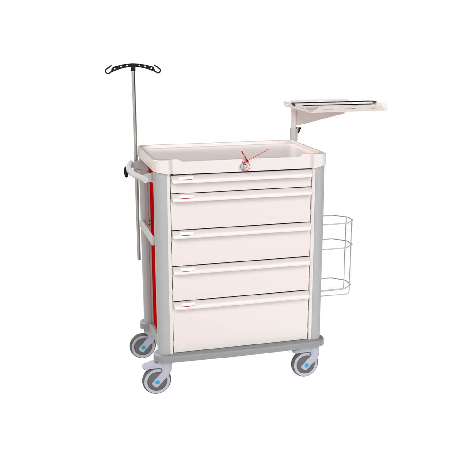 Emergency cart - 1006.01OP3 - VILLARD MÉDICAL - for defibrillator ...