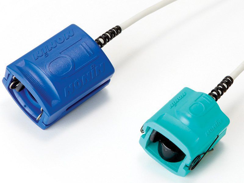 Fingertip SpO2 sensor - 8000A series - Nonin - reusable / latex-free