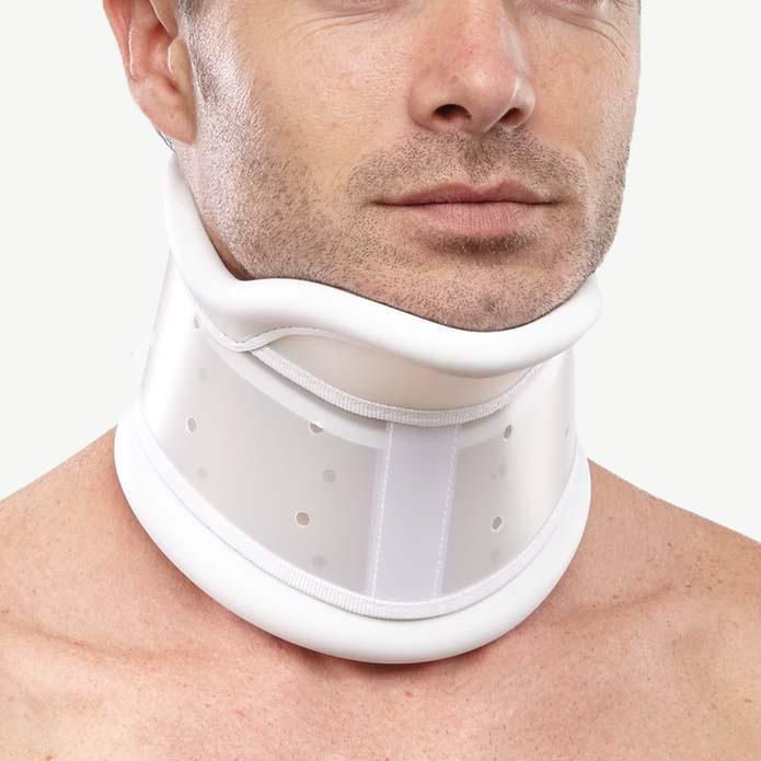 Semi-rigid cervical collar - 6596 - Gibaud - C3 / with chin rest / adult