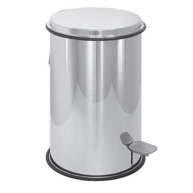 Stainless steel waste bin - IPC - Healthcare Solutions - foot-operated