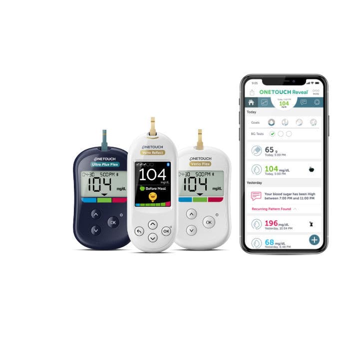 IOS diabetes management application - OneTouch Reveal® - Lifescan - medical