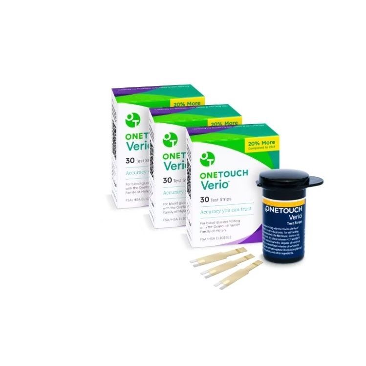 Diabete test strip - OneTouch Verio® - Lifescan - blood glucose