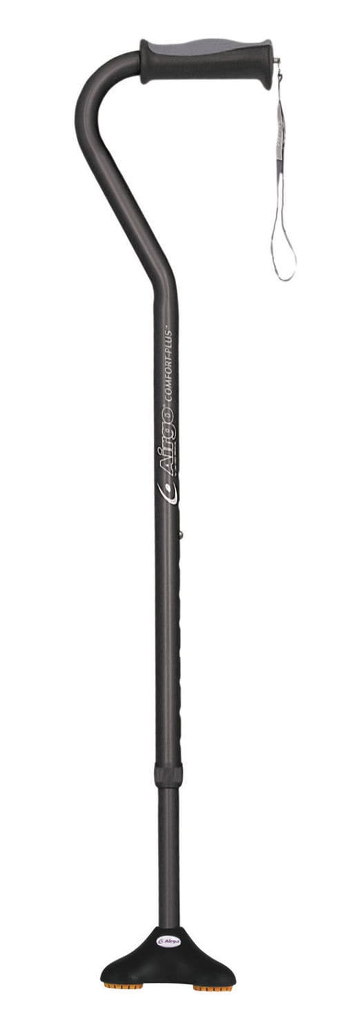 Walking stick with offset handle - Airgo® Comfort-Plus With MiniQuad ...