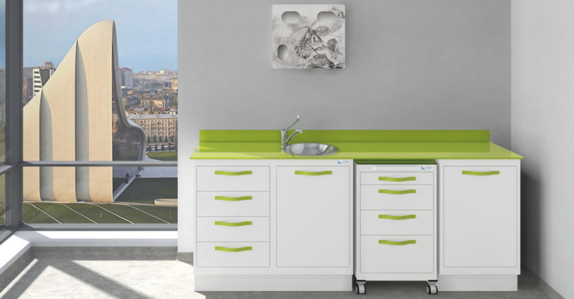 Dental instrument cabinet - FOCUS - ASTRA MOBILI METALLICI - for dental ...