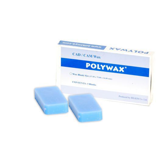 Wax dental material - polywax - BILKIM CO. LTD. - CAD/CAM / milling / white