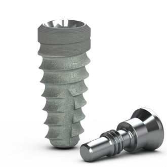 Tapered dental implant - TLXP38xx series - BioHorizons - titanium ...