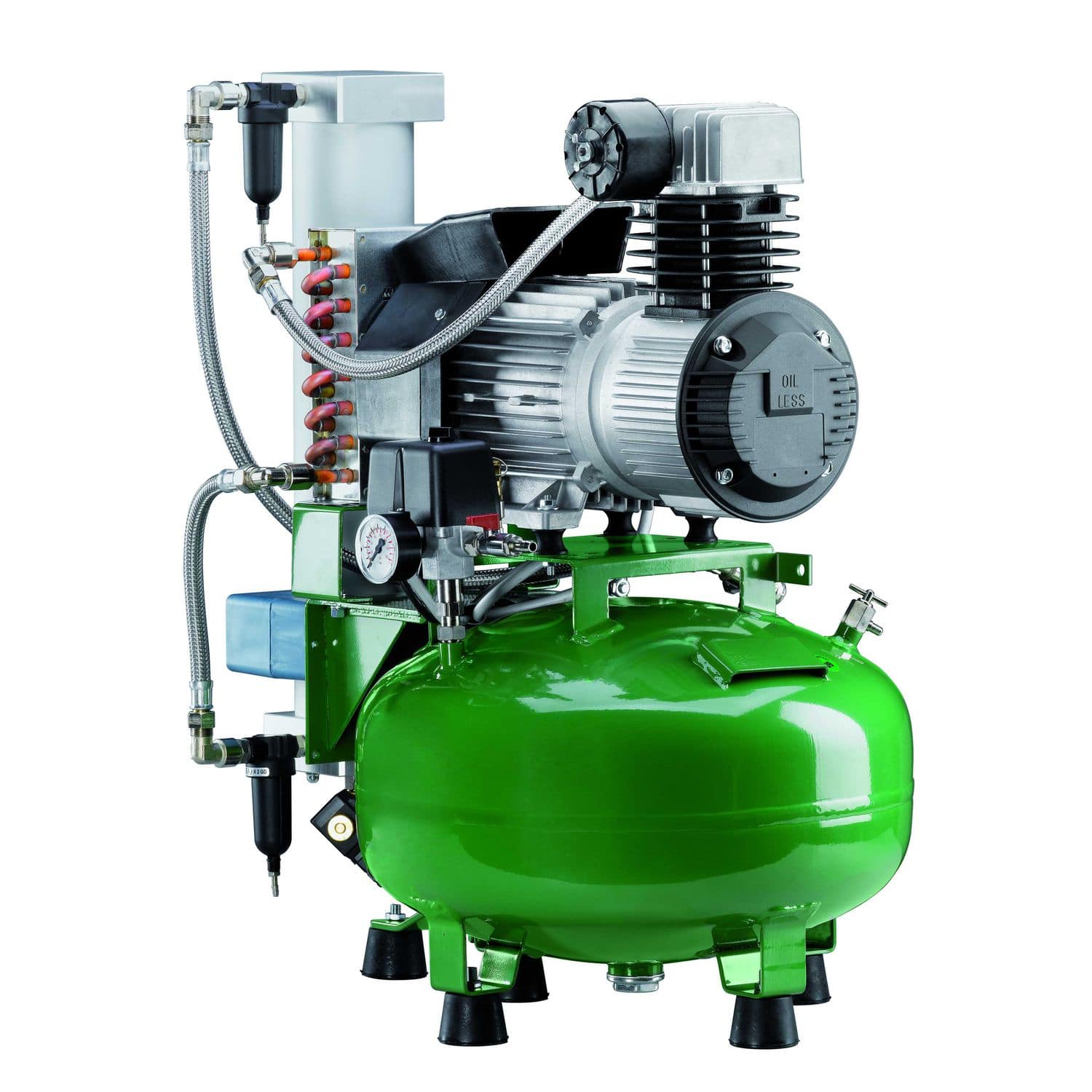 Dental compressor - KD 224D - DIPLOMAT DENTAL s.r.o. - 1-workstation