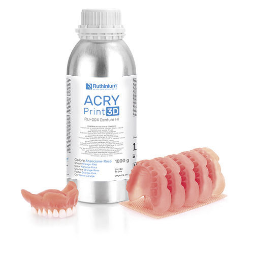 Resin dental material - ACRY RU-004 HI - Ruthinium Group - for 3D ...