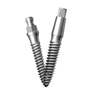 Conical dental implant - SlimLine - Dentium - titanium / external ...