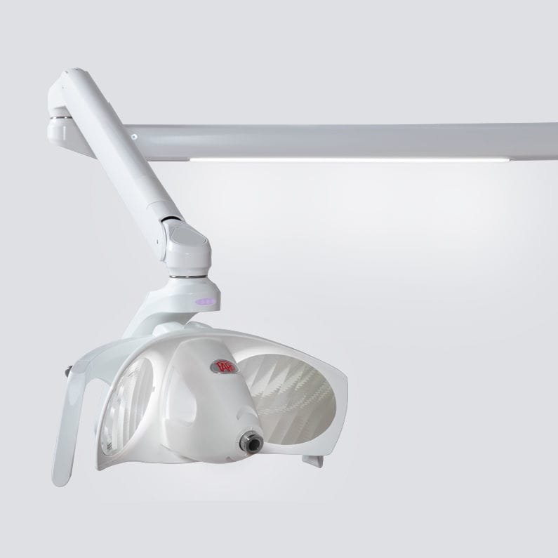Ceiling-mounted surgical light - THEIATECH - FARO - LED / dental
