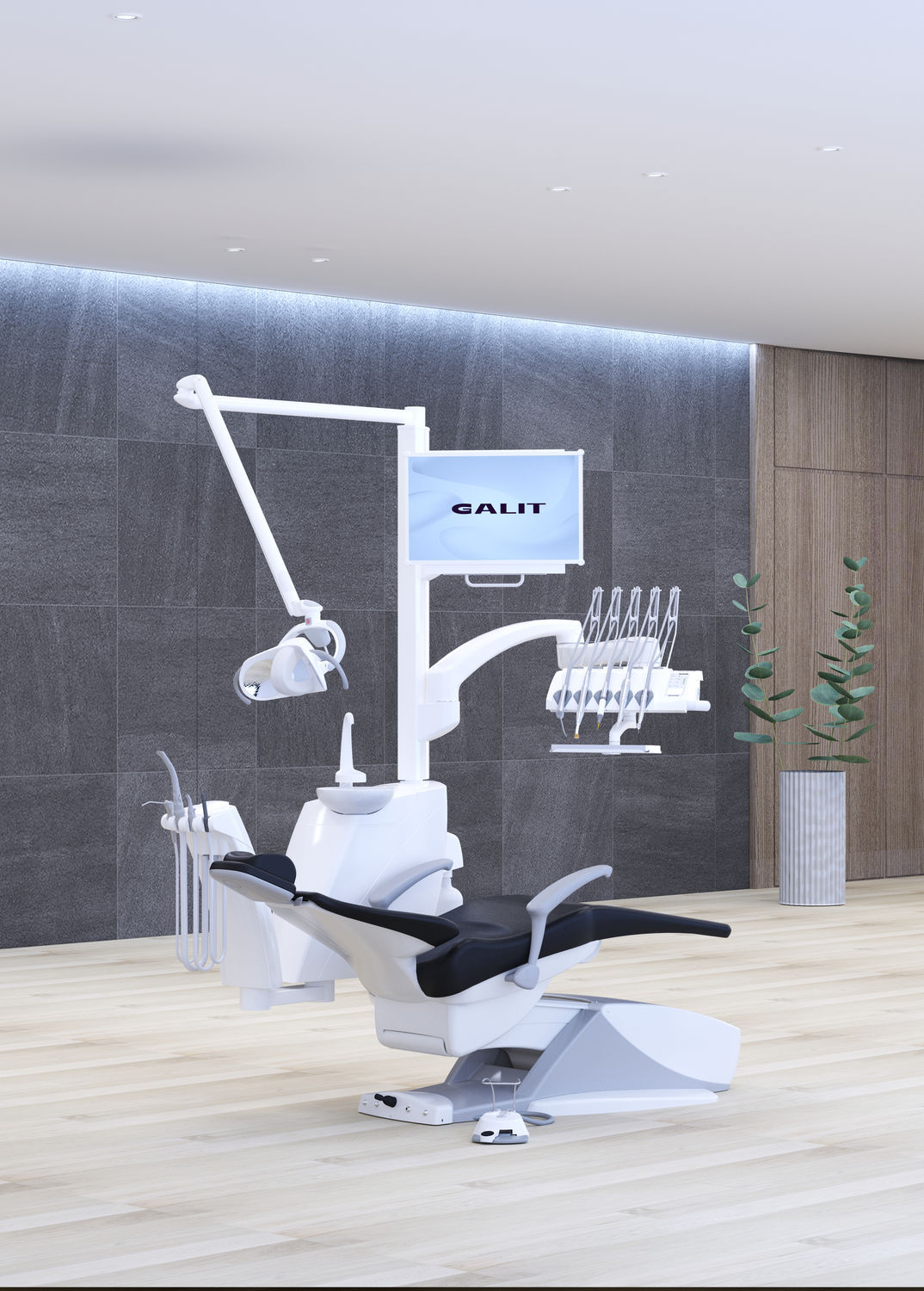Dental treatment unit with electro-mechanical chair - GALLANT Pro ...