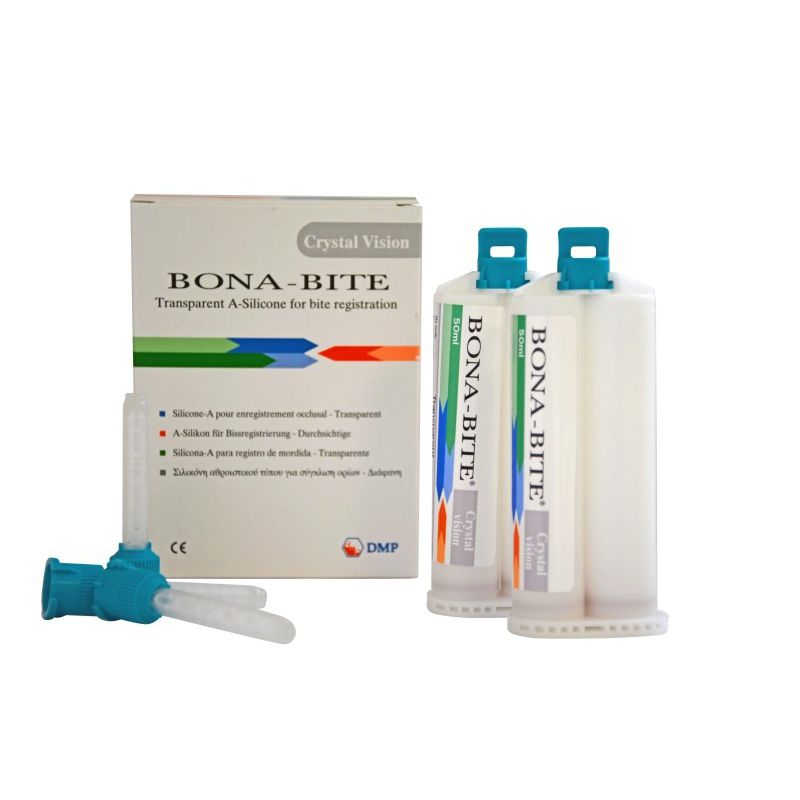 Vinyl polysiloxane dental material - Bona-Bite Crystal Vision - DMP - for impression trays ...