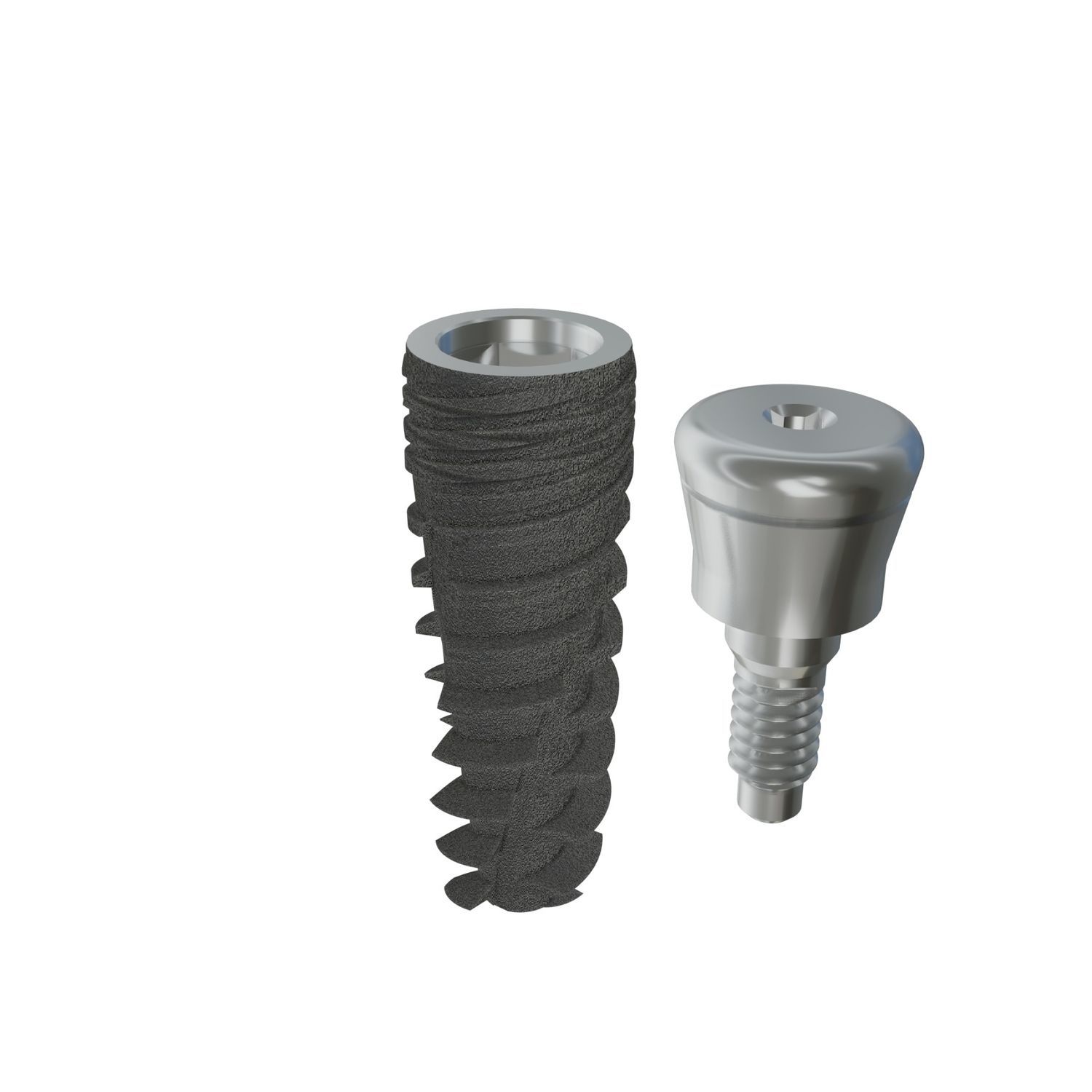 Cylindro-conical dental implant - IDBIO - IDI - titanium / internal hexagon