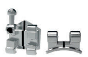 Metal orthodontic bracket - STEP 2.0 D.B - LEONE S.p.a. - with vertical ...
