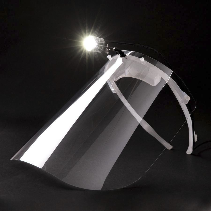 Anti-fog coating face-shield - Optergo ViShield™ set SCH LED - Optergo AB