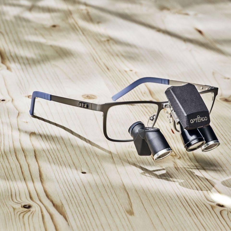 Dental head-light - DeLight Wireless™ - Optergo AB - for binocular loupes