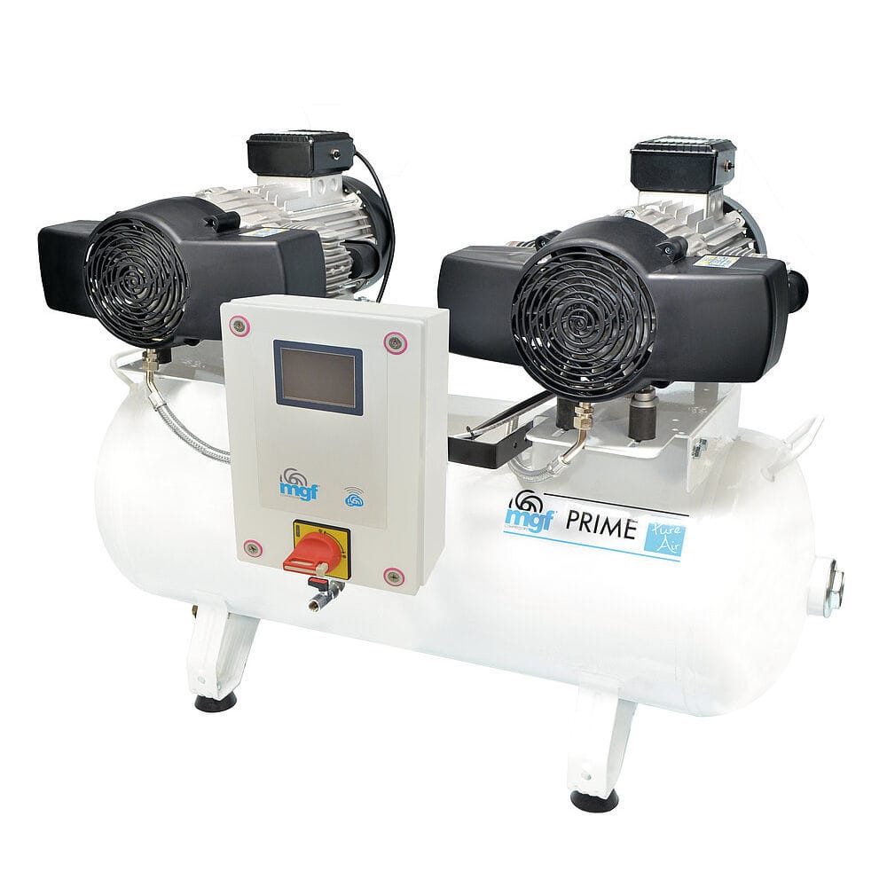 Medical air compressor - 100/30 TANDEM PRIME S IOT - MGF Compressors ...