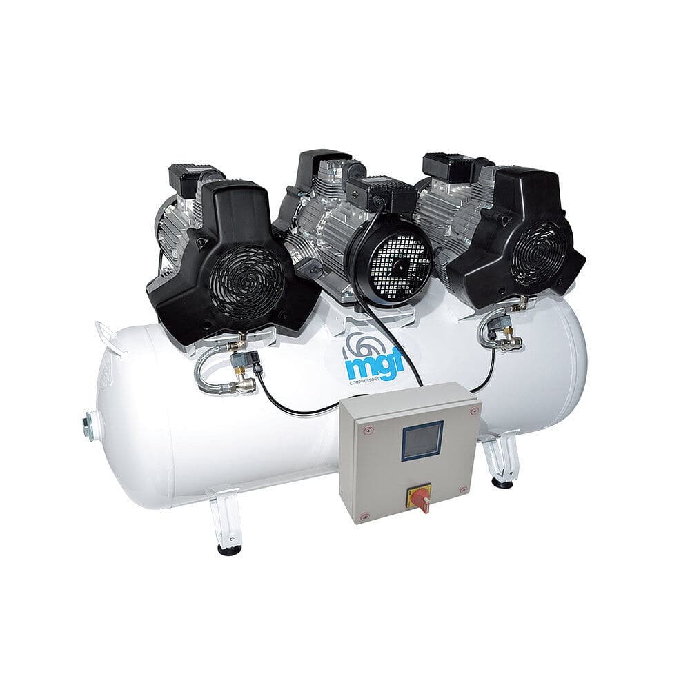 Medical air compressor - 200/75 TANDEM PRIME S IOT - MGF Compressors - dry