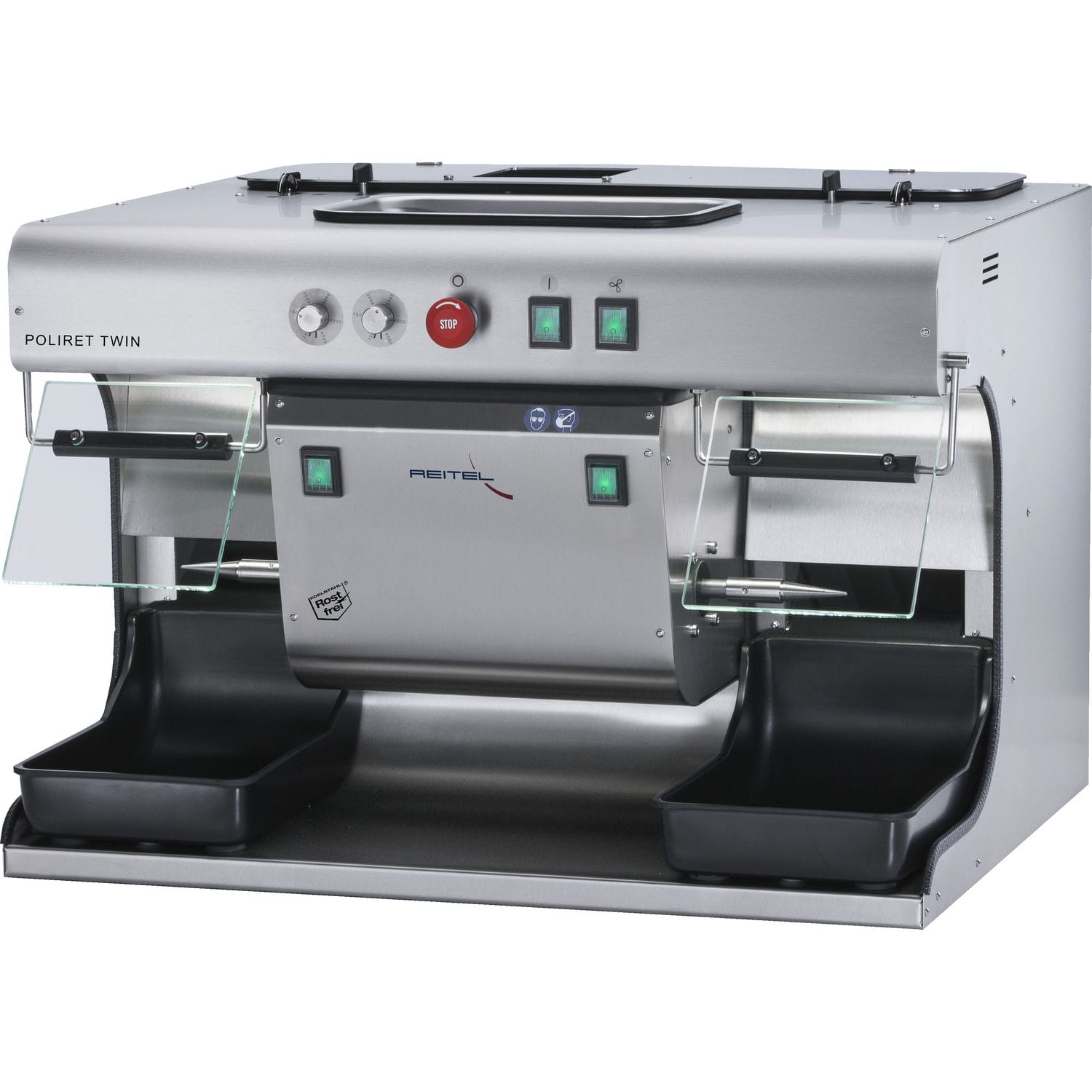 Dental laboratory polishing unit - POLIRET TWIN - REITEL Feinwerktechnik