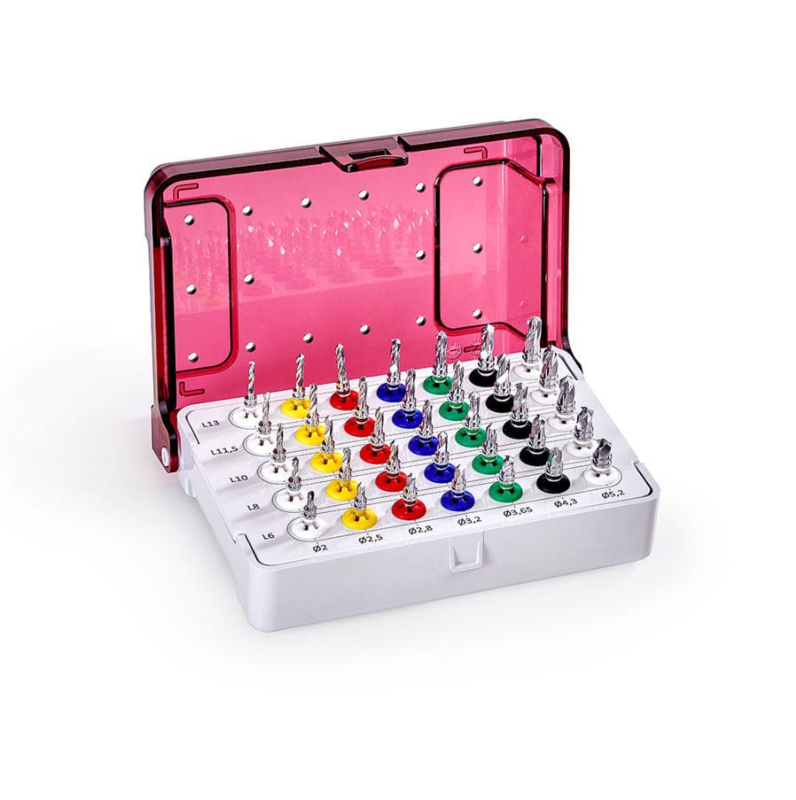 Surgical instrument box - SAEG S.r.l. - with lid