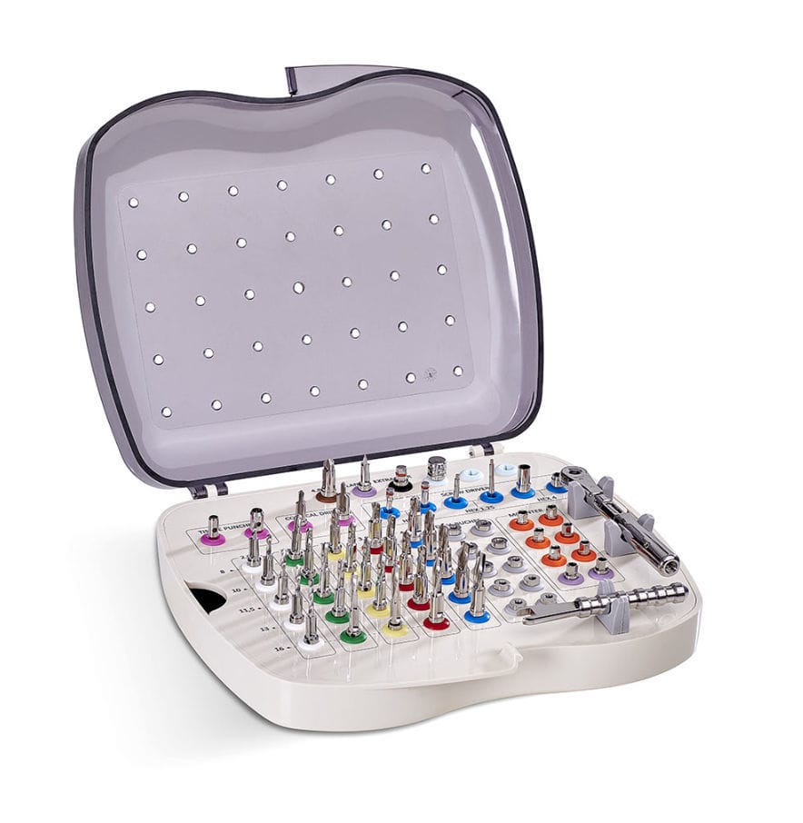 Dental instrument box - SAEG S.r.l. - for surgical instruments / with lid