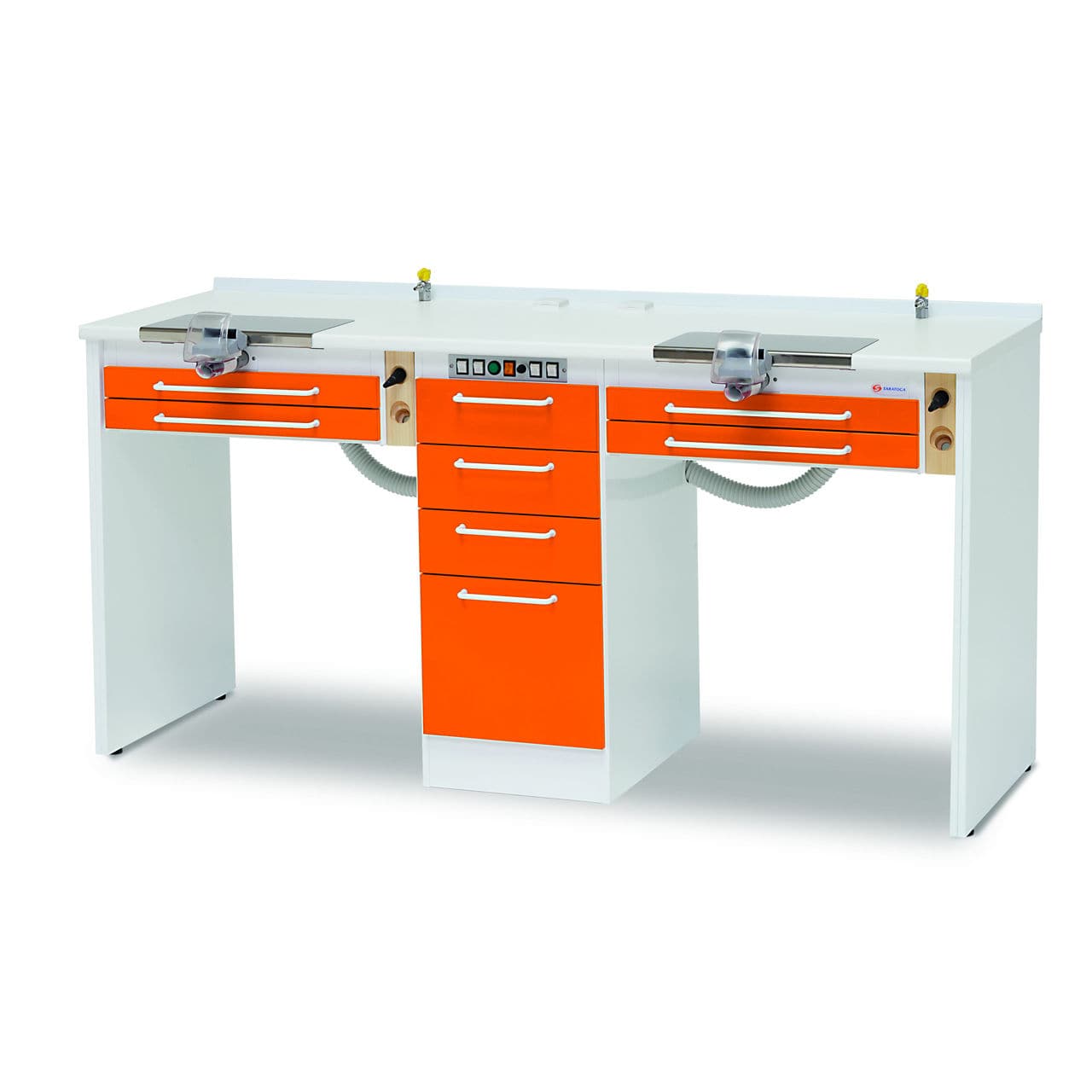 Double dental laboratory workstation - Young - SARATOGA