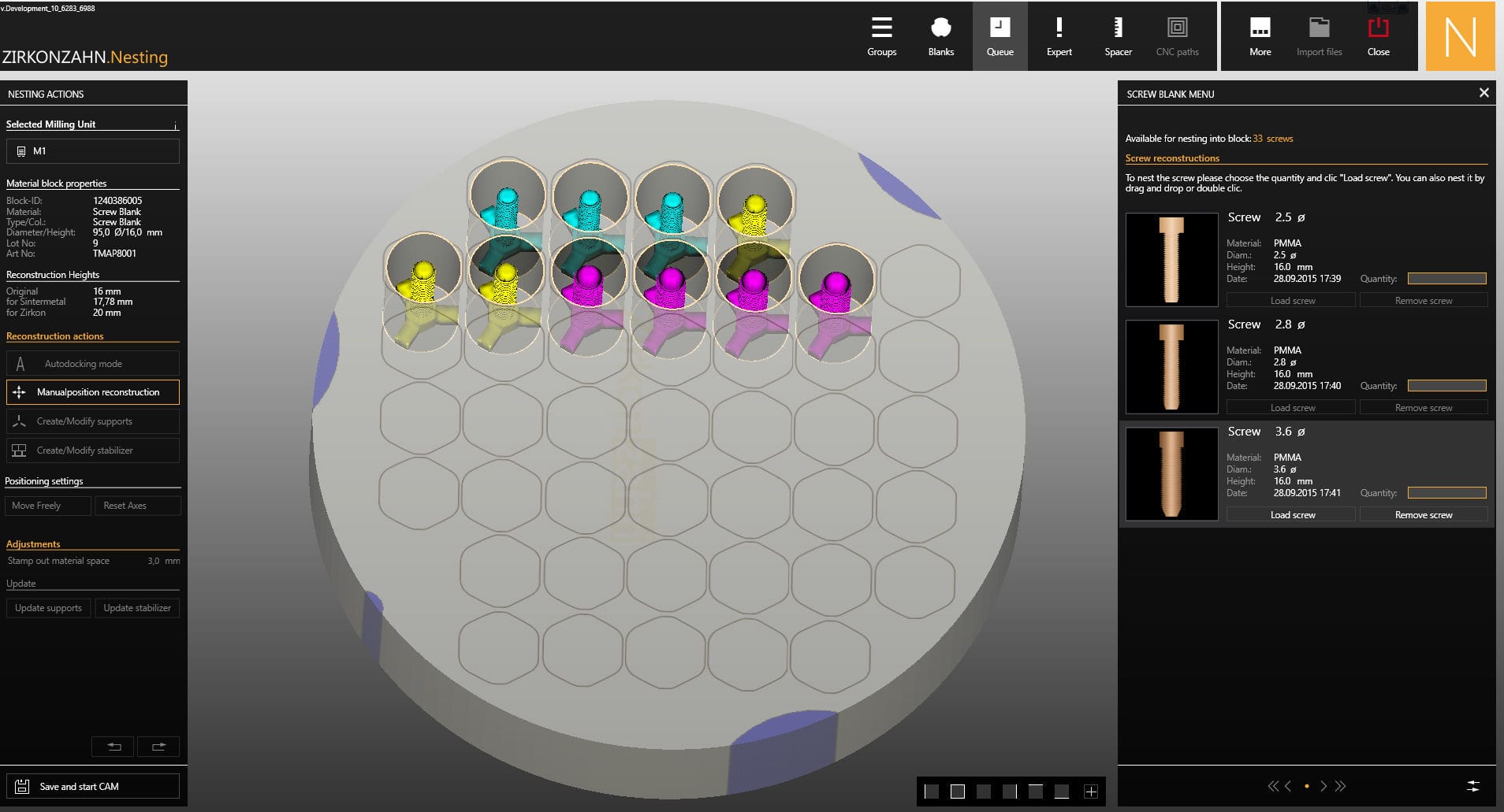 Simulation software module - Zirkonzahn.Nesting - Zirkonzahn - mock-up ...
