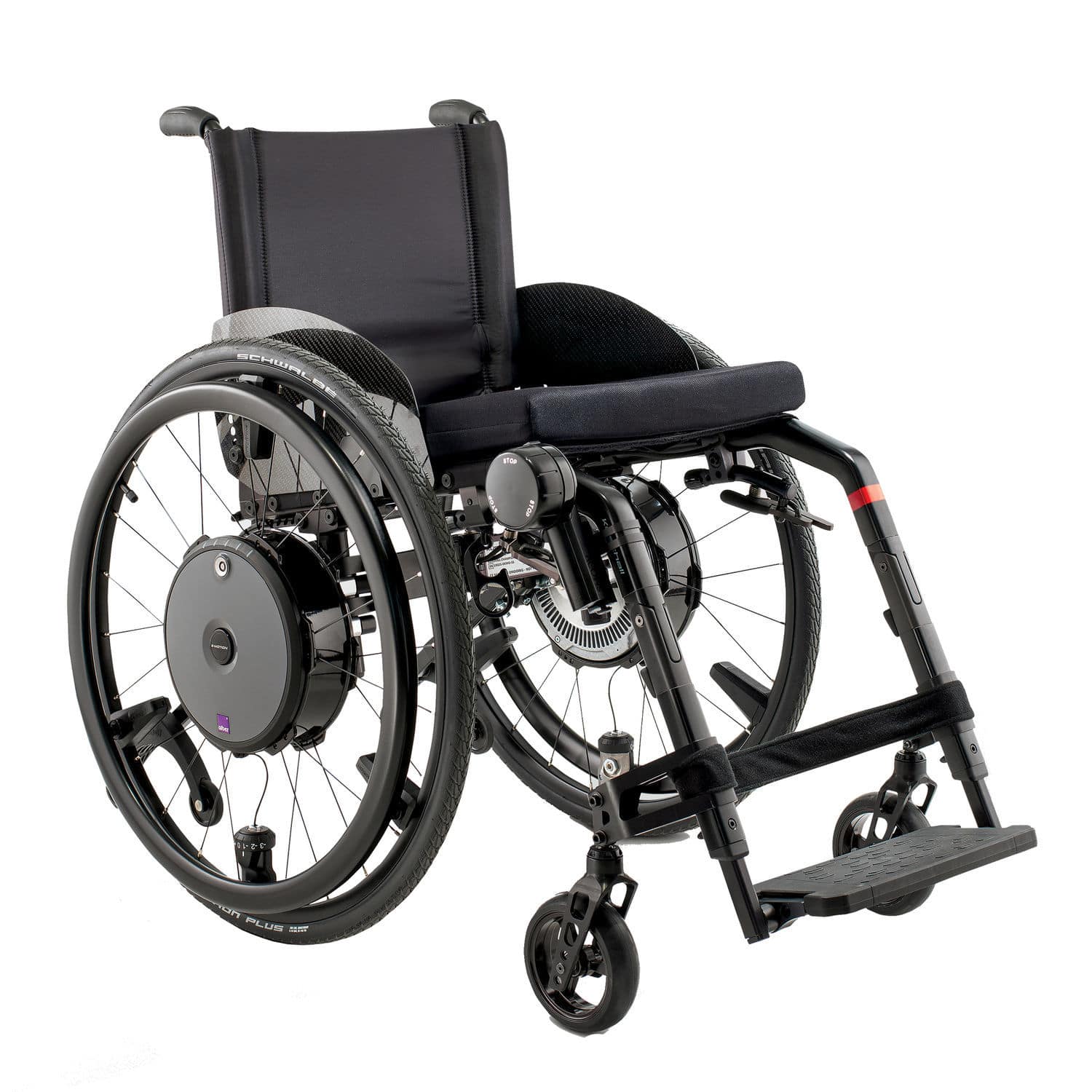 Manual wheelchair - e-motion DuoDrive - Invacare - outdoor / with legrest