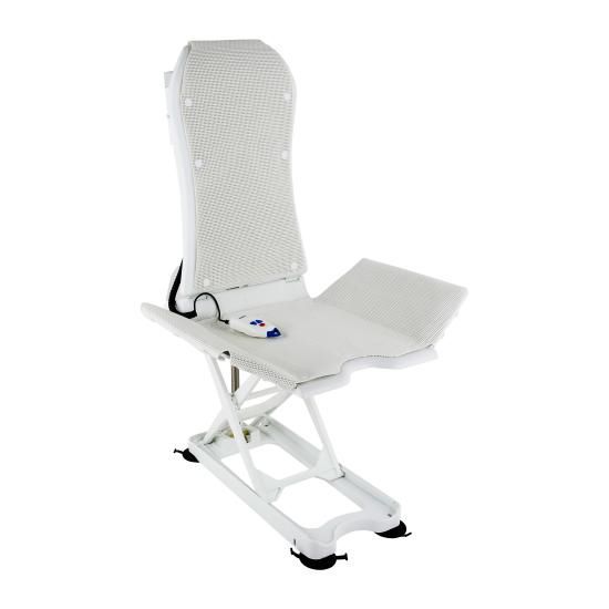 Bath seat with backrest - Aquatec Kogia - Invacare - ergonomic / lifting