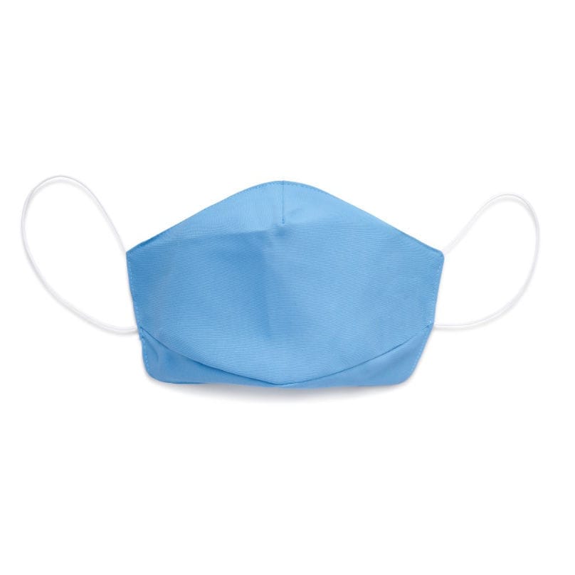 Cotton protection mask - Sugar International - half-mask / blue / reusable