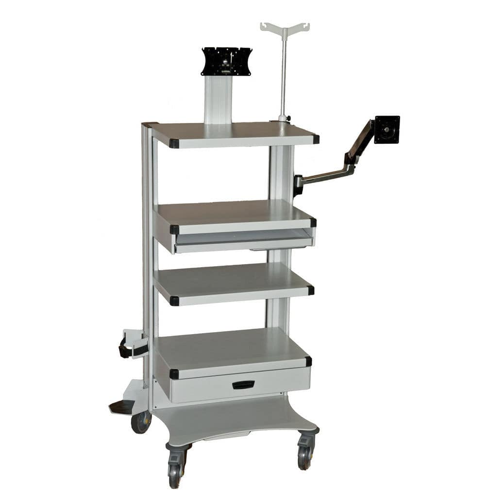 Medical trolley - CARSPEC78/5P60-TF - nuovalaris - endoscopy ...