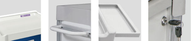Emergency cart / for general purpose / with drawer / with tray ...