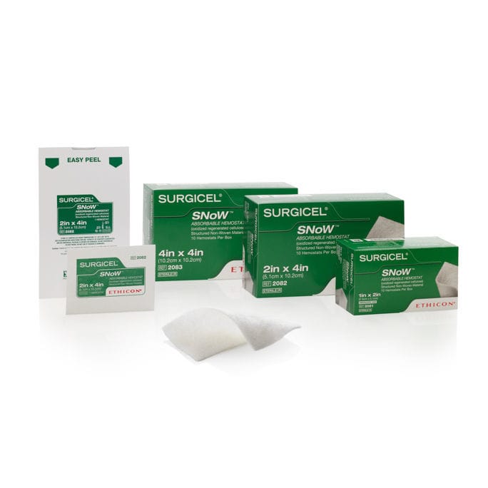Hemostatic pad - SURGICEL SNoW™ - Ethicon