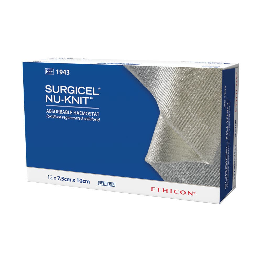 Knitted strip hemostatic agent - SURGICEL NU-KNIT® - Ethicon