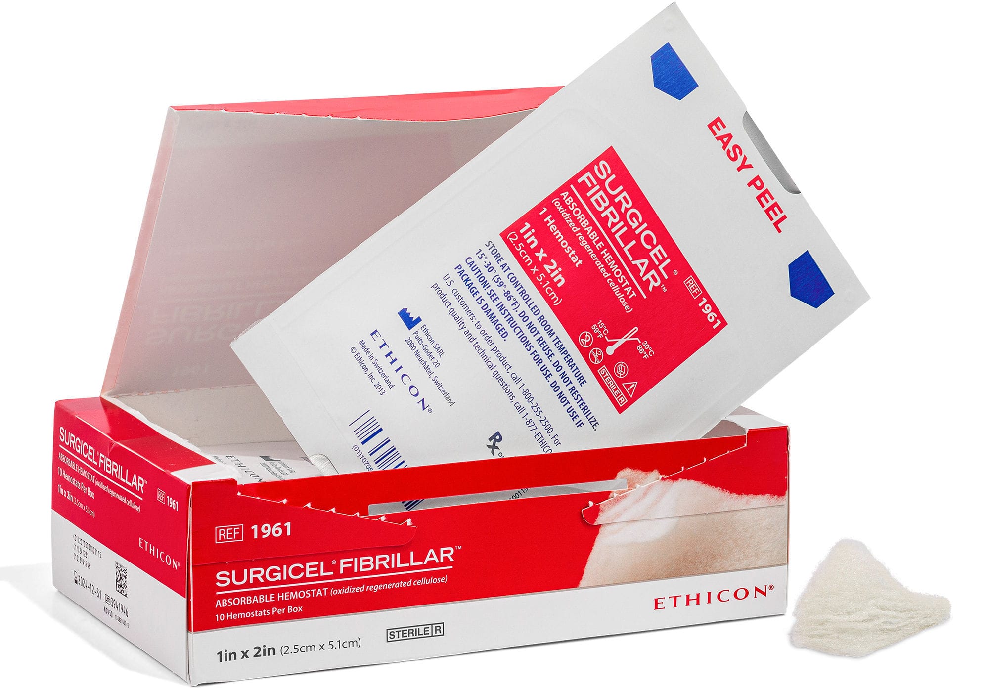 Hemostatic pad - SURGICEL™ FIBRILLAR™ - Ethicon