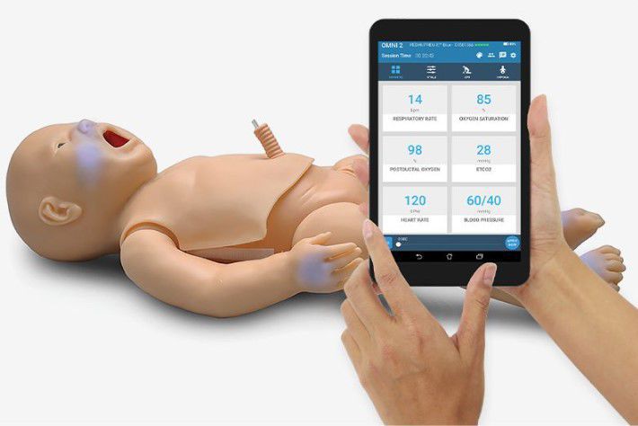 Airway management simulator - PEDI® Blue S320.100.250 - Gaumard ...