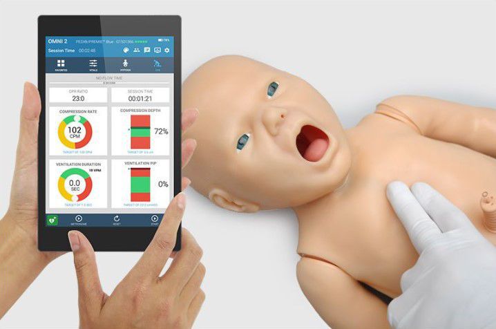 Intubation patient simulator - PEDI® S105.250 - Gaumard - monitoring ...