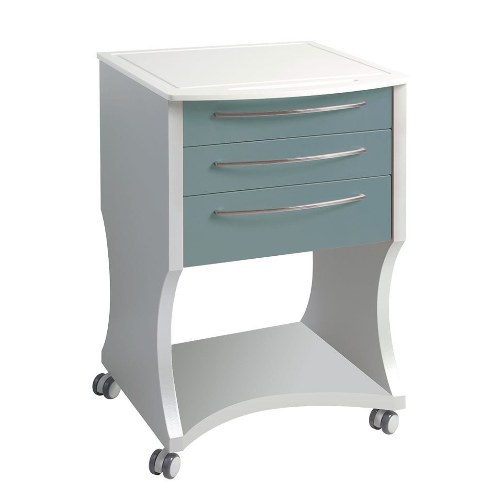 Medical trolley - Intercontidental - for dental instruments / 5-drawer ...