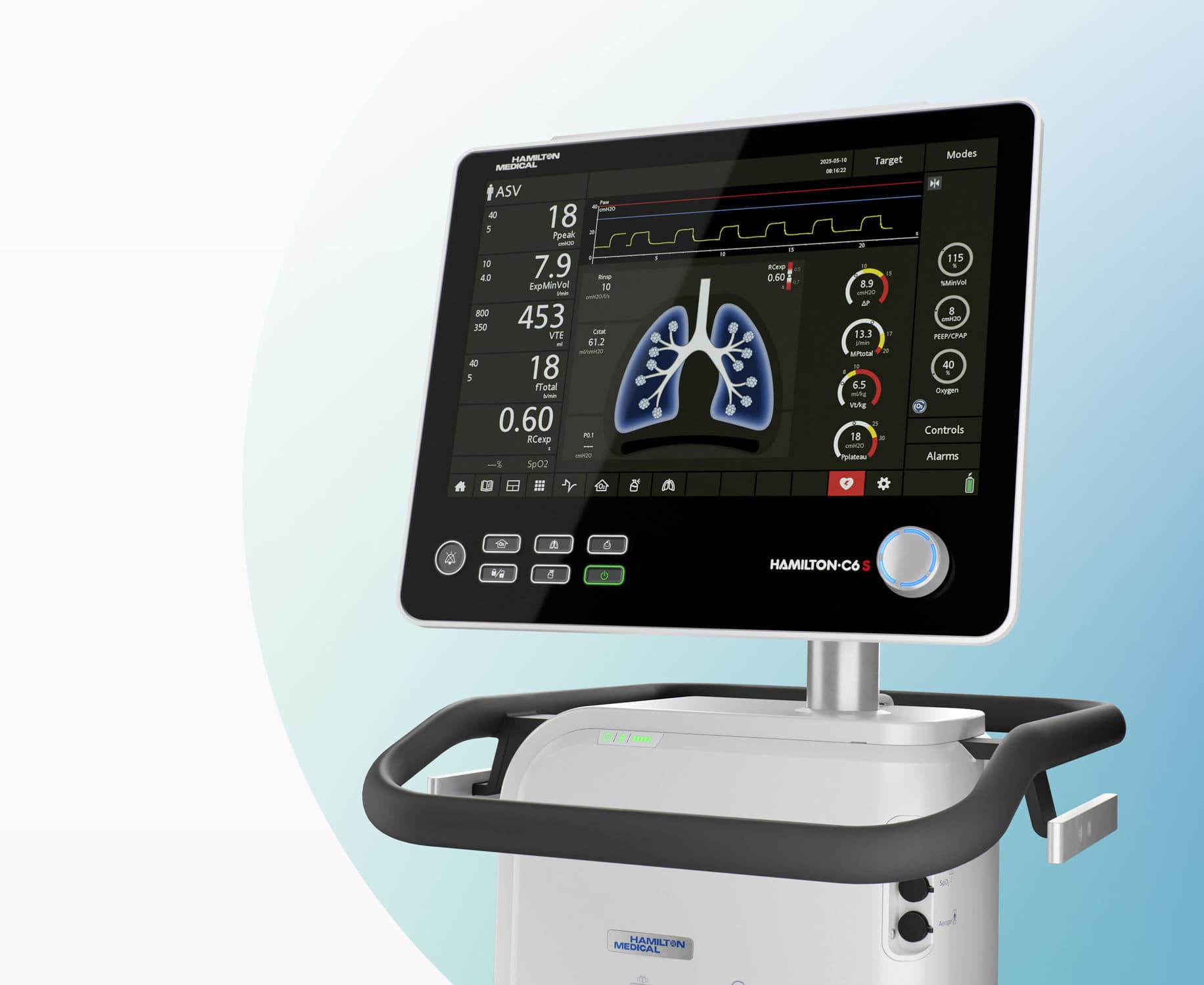 Intensive care ventilator - The new HAMILTON-C6 - Hamilton Medical ...
