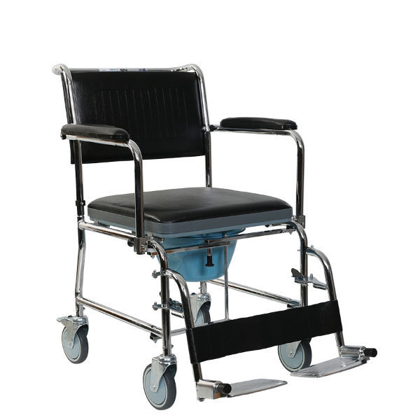 Manual wheelchair - PS-CT13 - PROJESAN - indoor / commode / steel frame